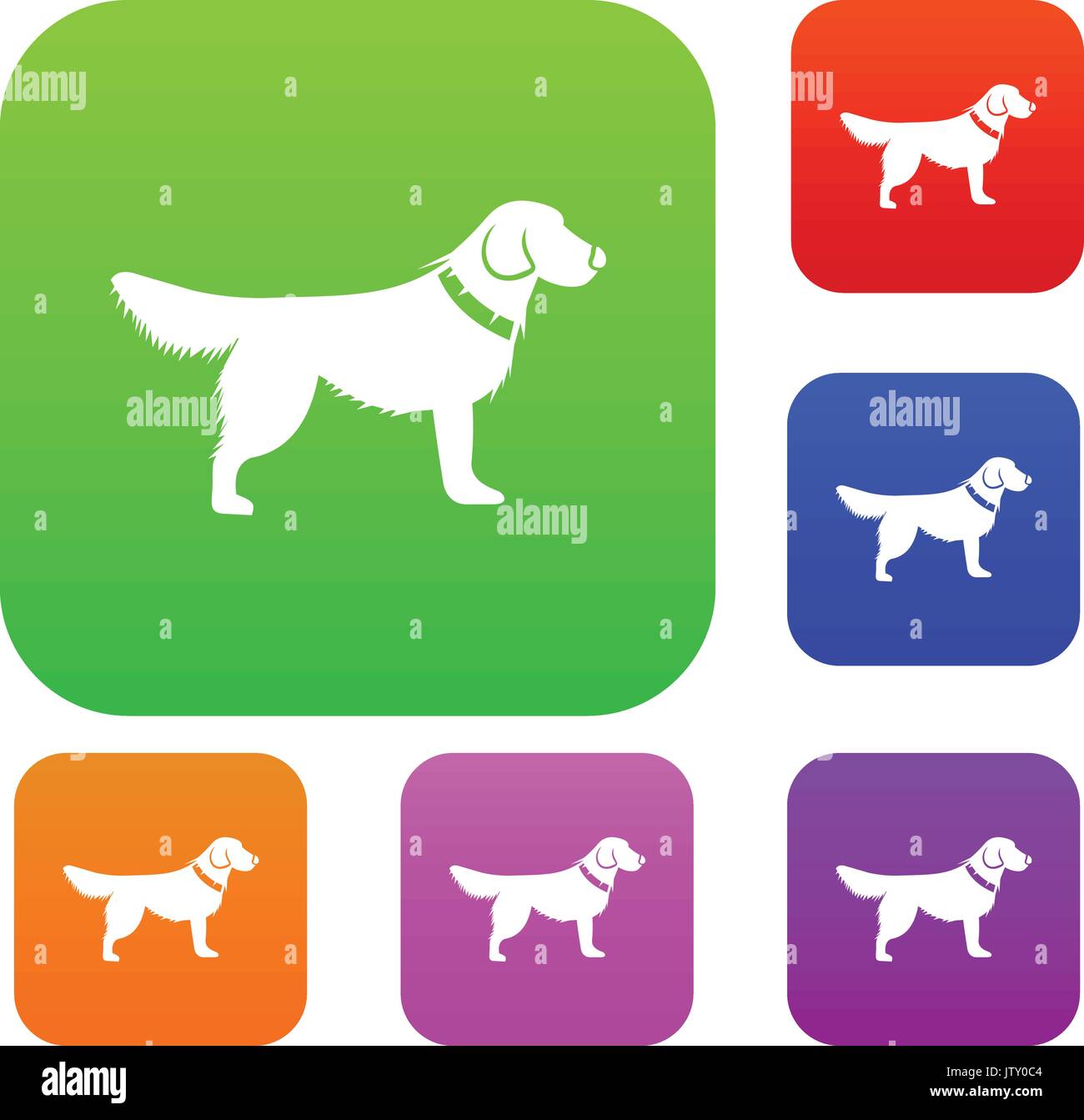 Dog set collection Stock Vector Image & Art - Alamy