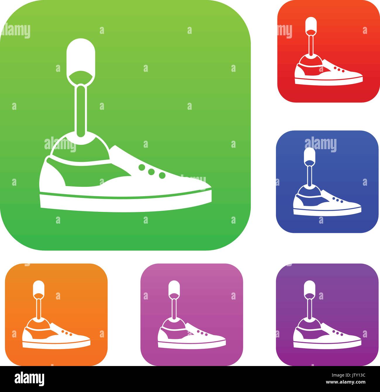 Prosthetic leg set collection Stock Vector Image & Art - Alamy