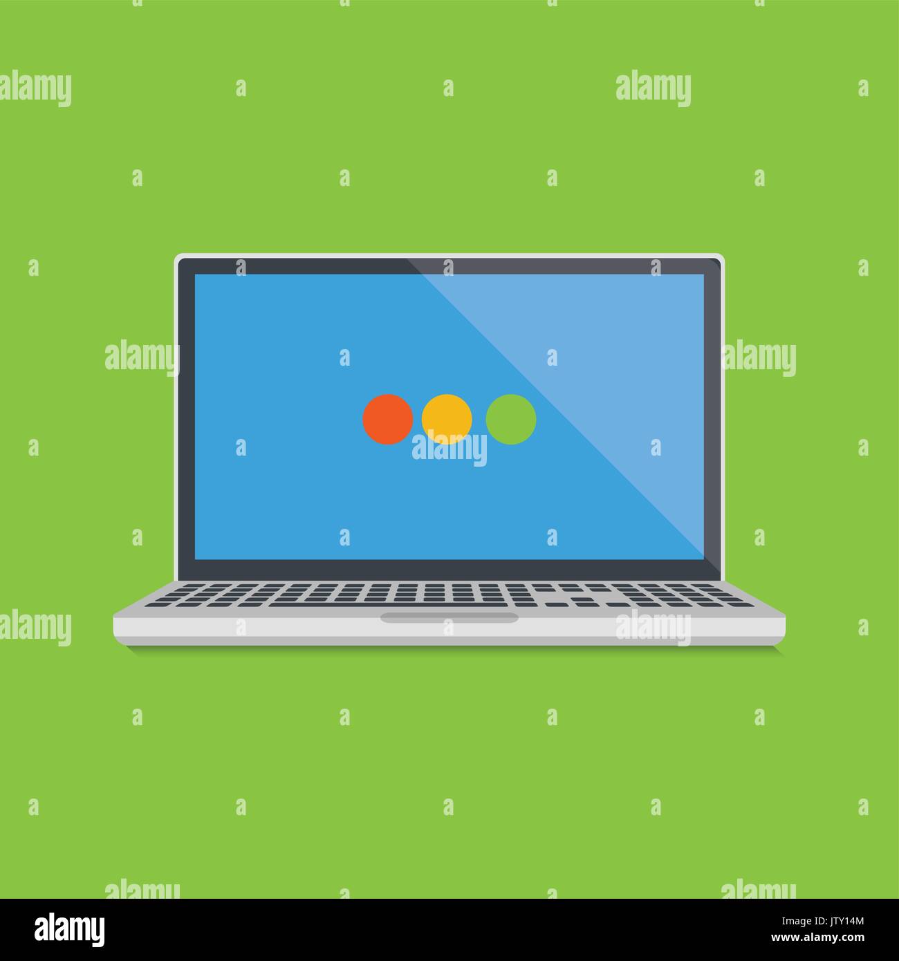 Laptop flat design. Laptop icon. Vector illustration Stock Vector Image ...