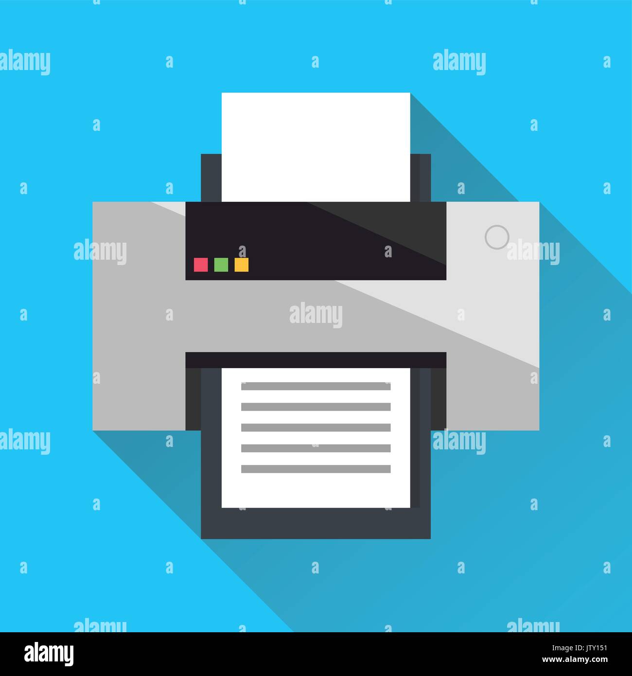 Cartridge Printer. Flat design. Vector illustration Stock Vector Image ...