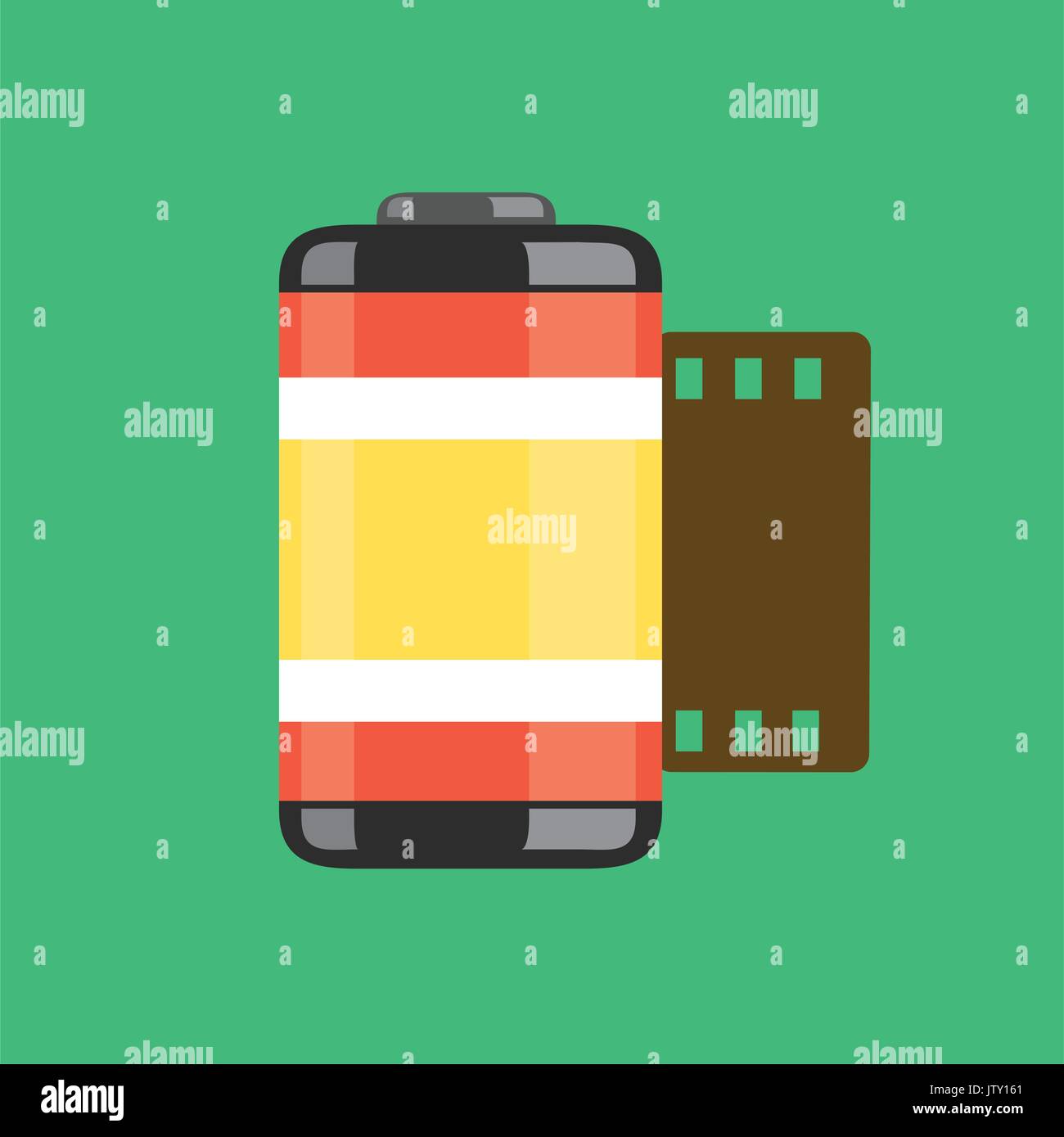 Camera film roll. Flat design. Vector illustration Stock Vector Image ...