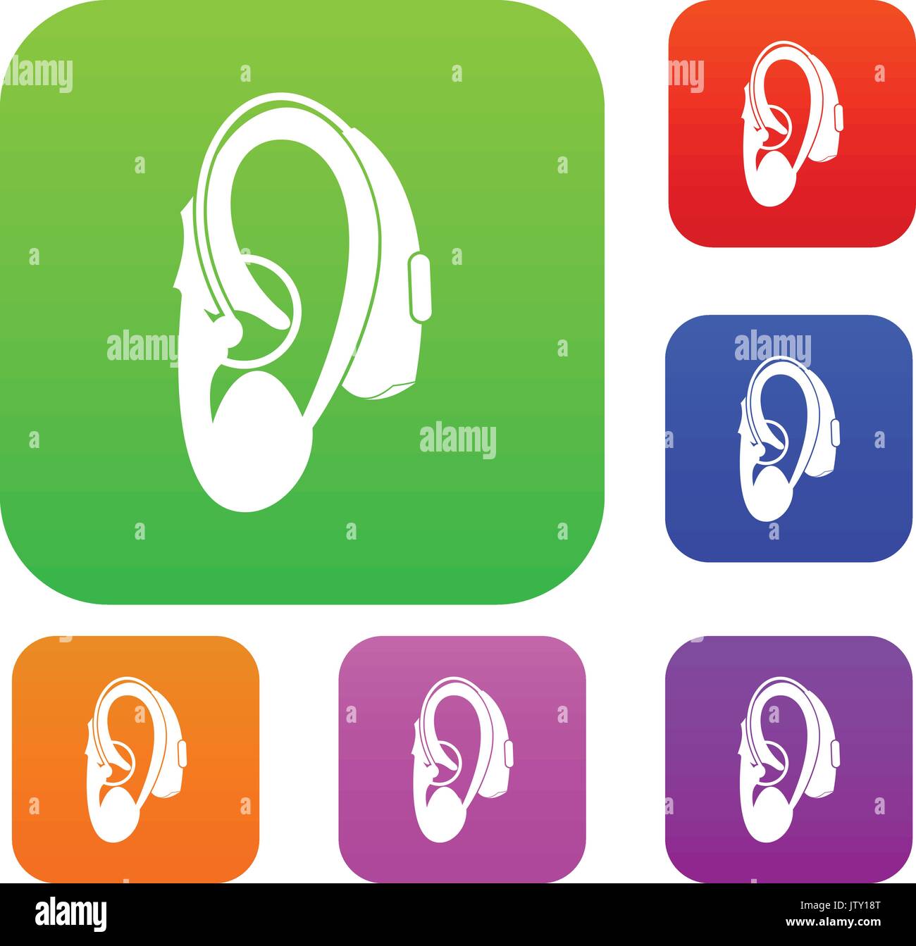 Hearing aid set collection Stock Vector Image & Art - Alamy