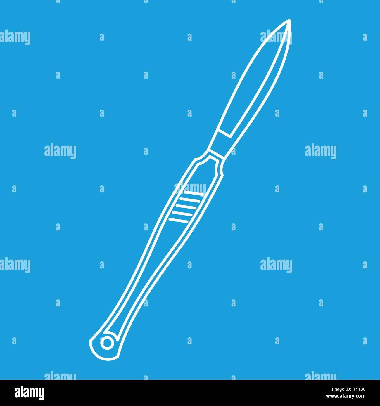 Medical scalpel icon, outline style Stock Vector Image & Art - Alamy
