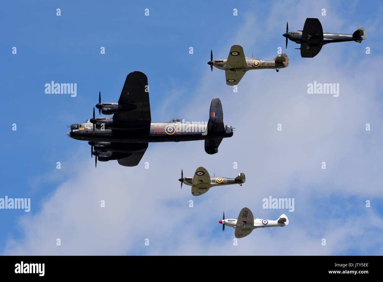 Lancaster and spitfire and hurricane hi-res stock photography and images - Alamy