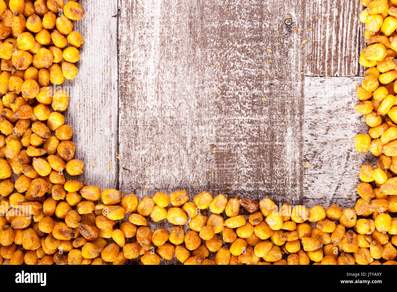 Roasted corn on wooden background with copyspace available Stock Photo ...
