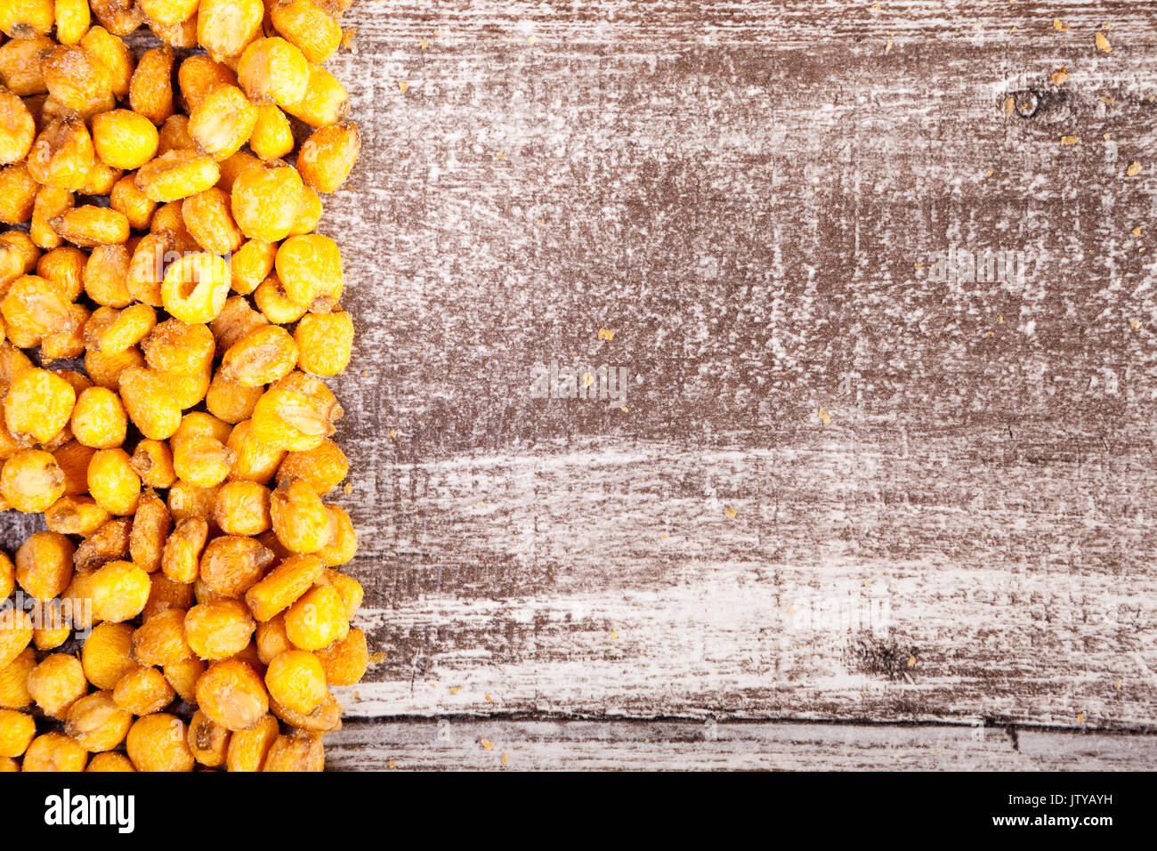 Roasted corn on wooden background with copyspace available Stock Photo ...