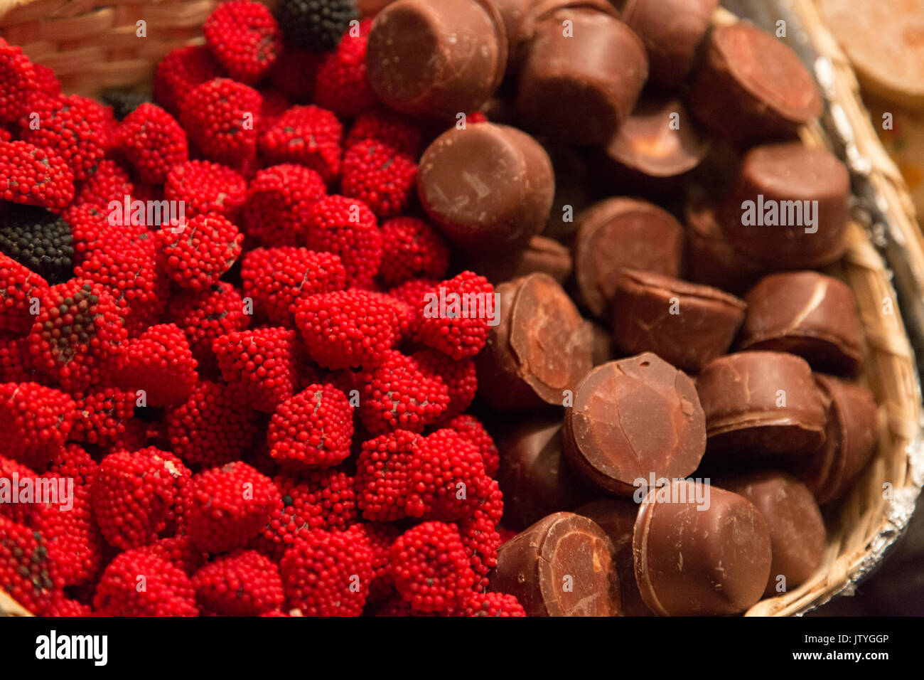 Traditional sweets at Corpus Christi celebration in Ecuador Stock Photo ...