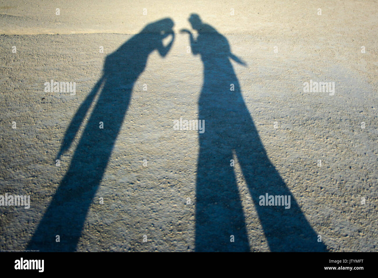 Silly Shadow Play in the Desert Stock Photo - Alamy