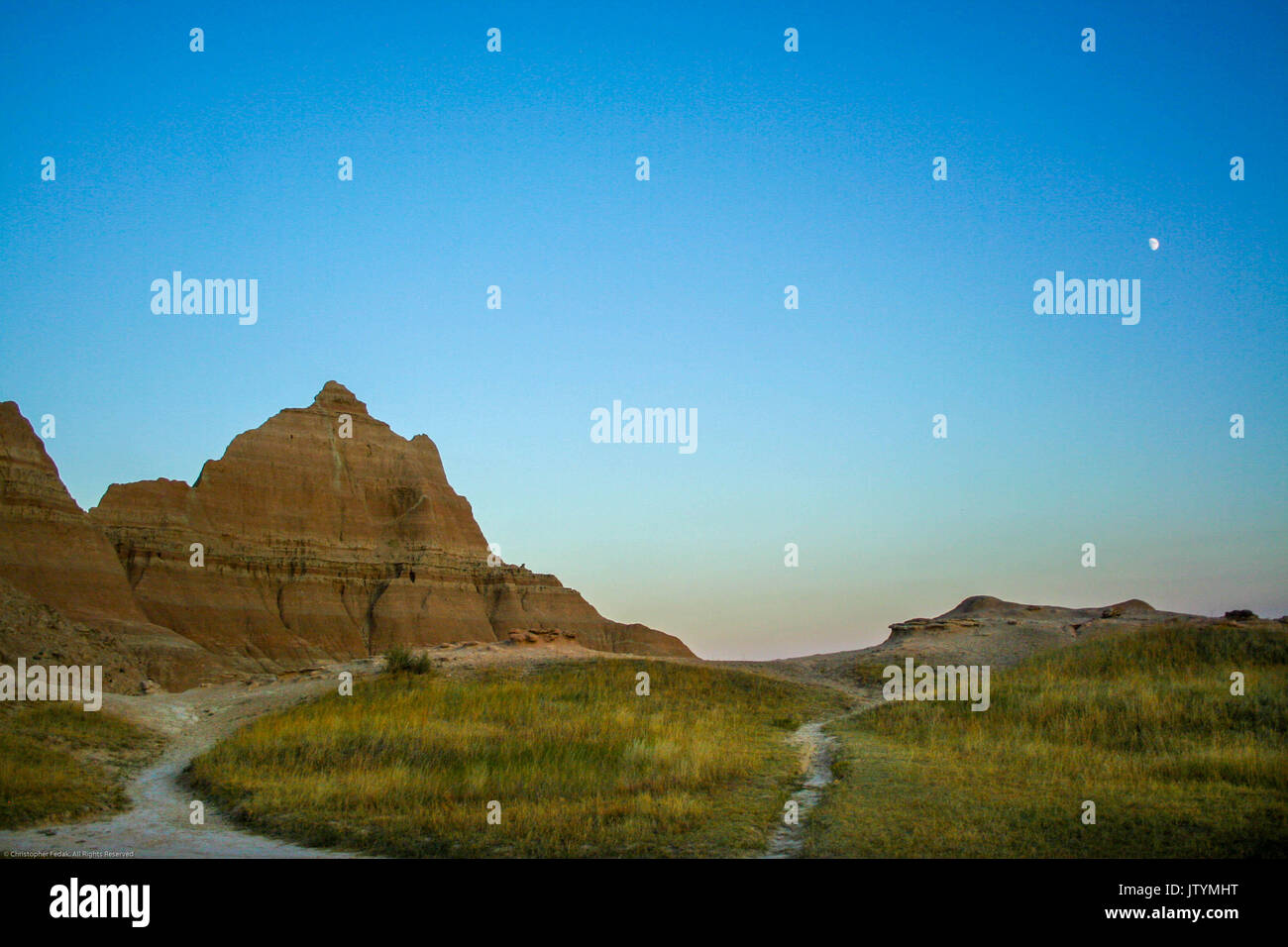 Night Sky at the Badlands National Park Stock Photo - Alamy