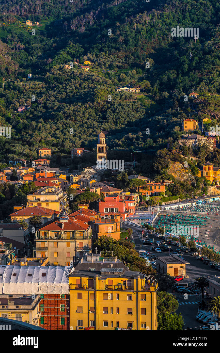 Italy Levanto View with coast Stock Photo - Alamy
