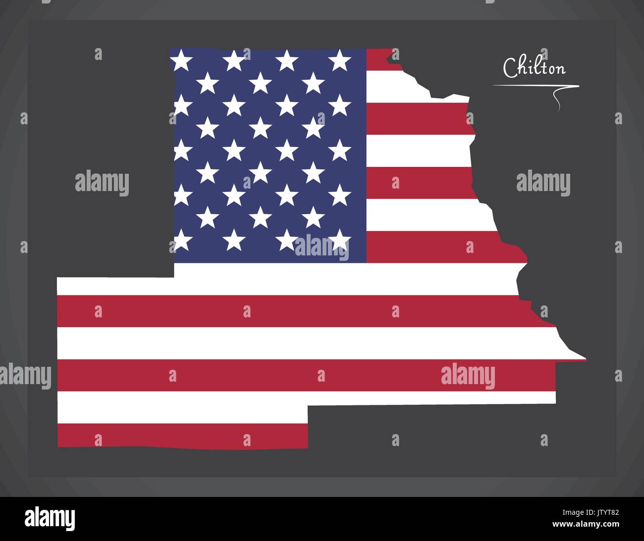 Chilton vector map hi-res stock photography and images - Alamy