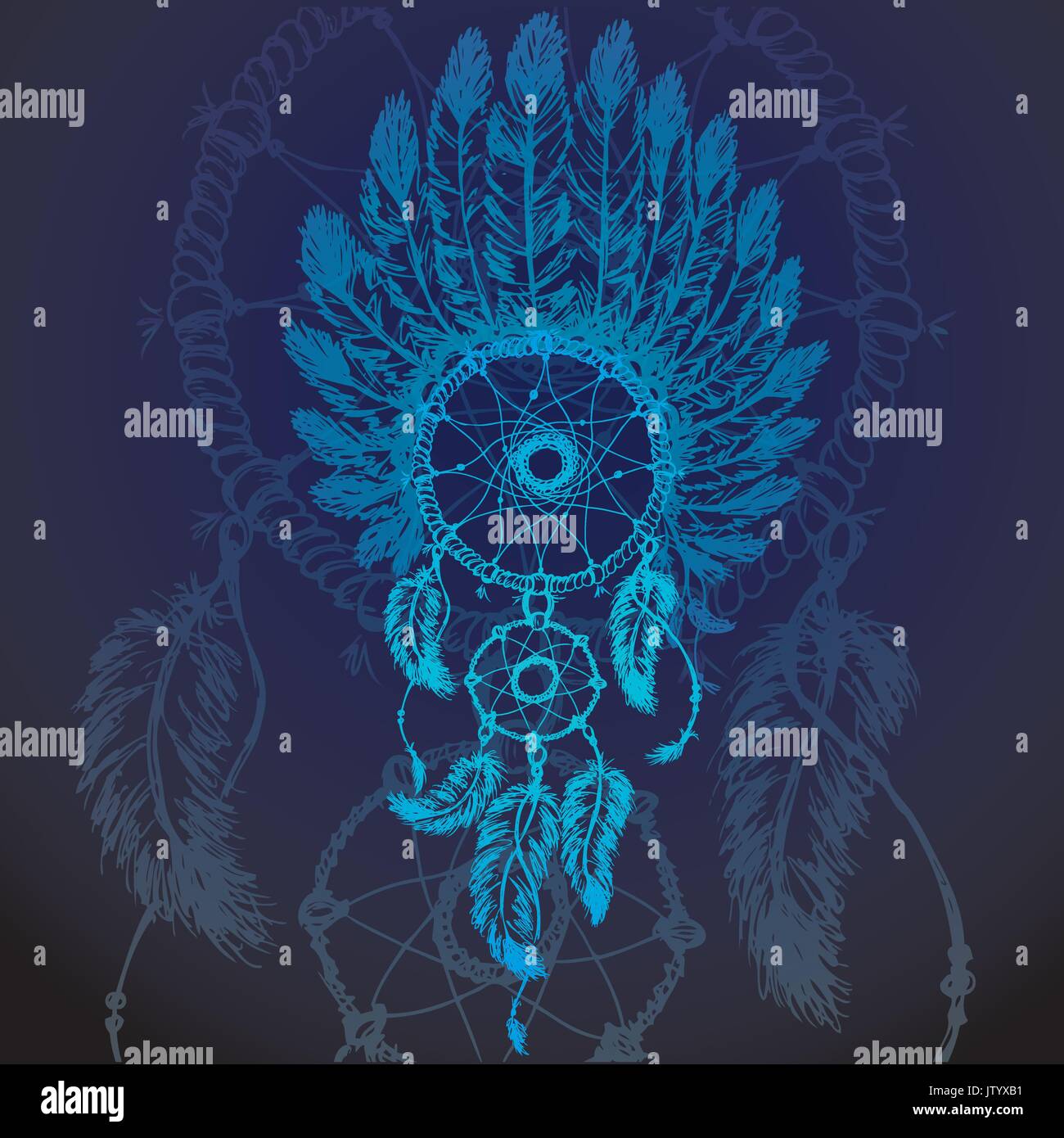 Vector illustration of dream catcher Stock Vector Image & Art - Alamy