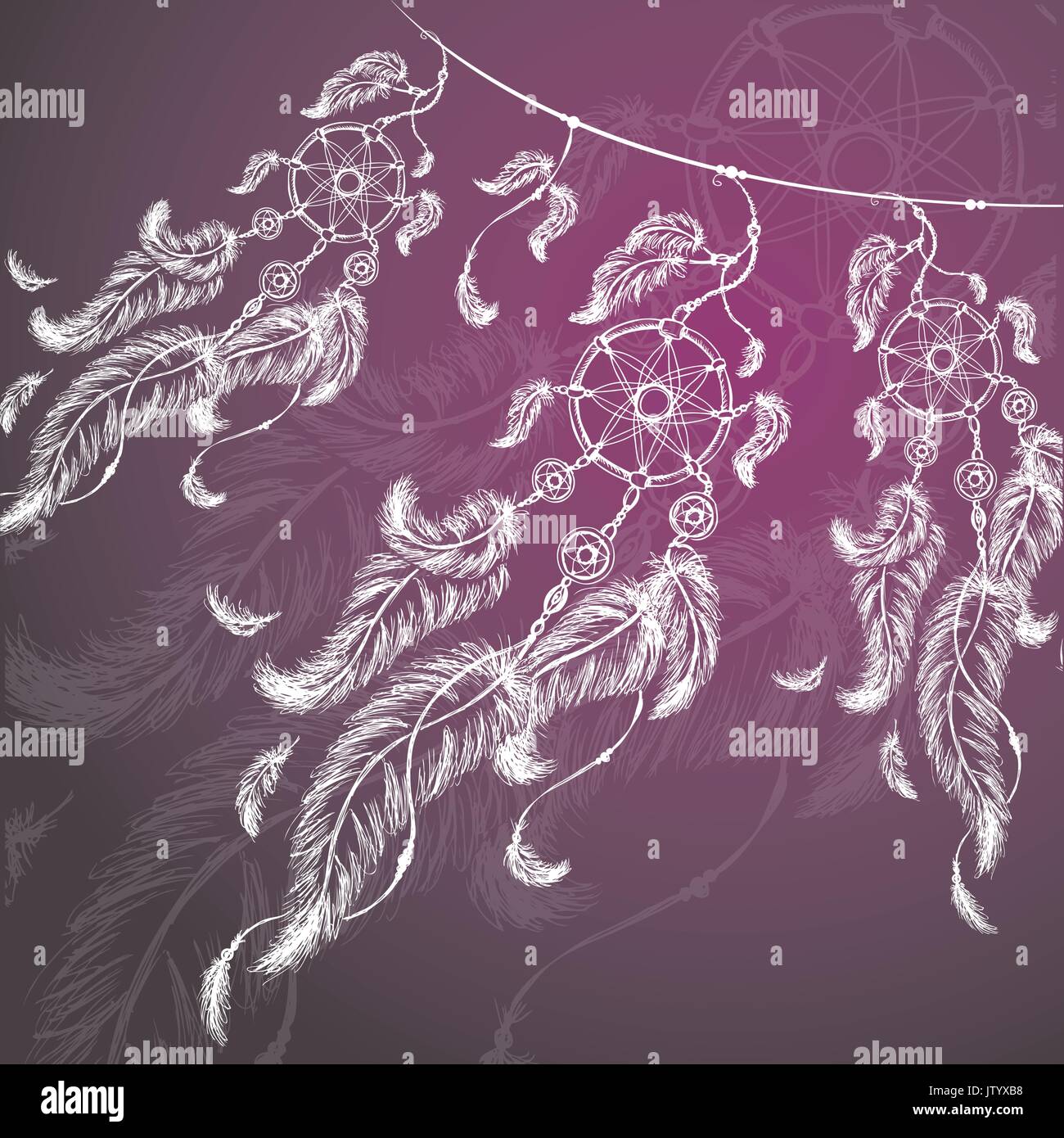 Vector illustration of dream catcher Stock Vector Image & Art - Alamy