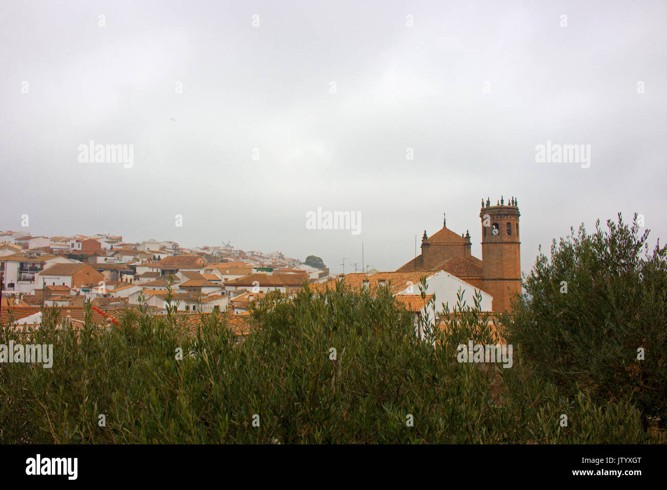 Town. Old Spanish town. Historical architecture. Andalusia, Spain Stock ...