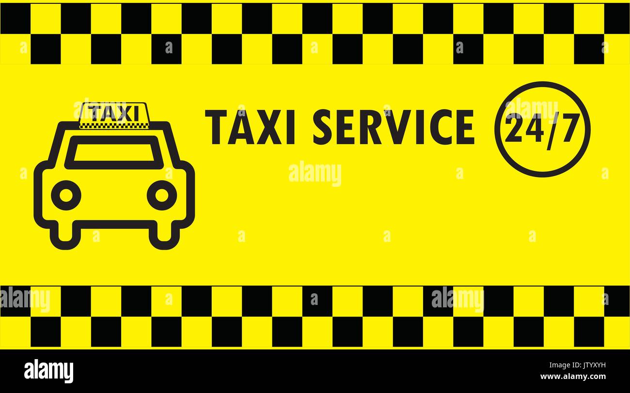 Taxi business card, vector illustration Stock Vector Image & Art - Alamy