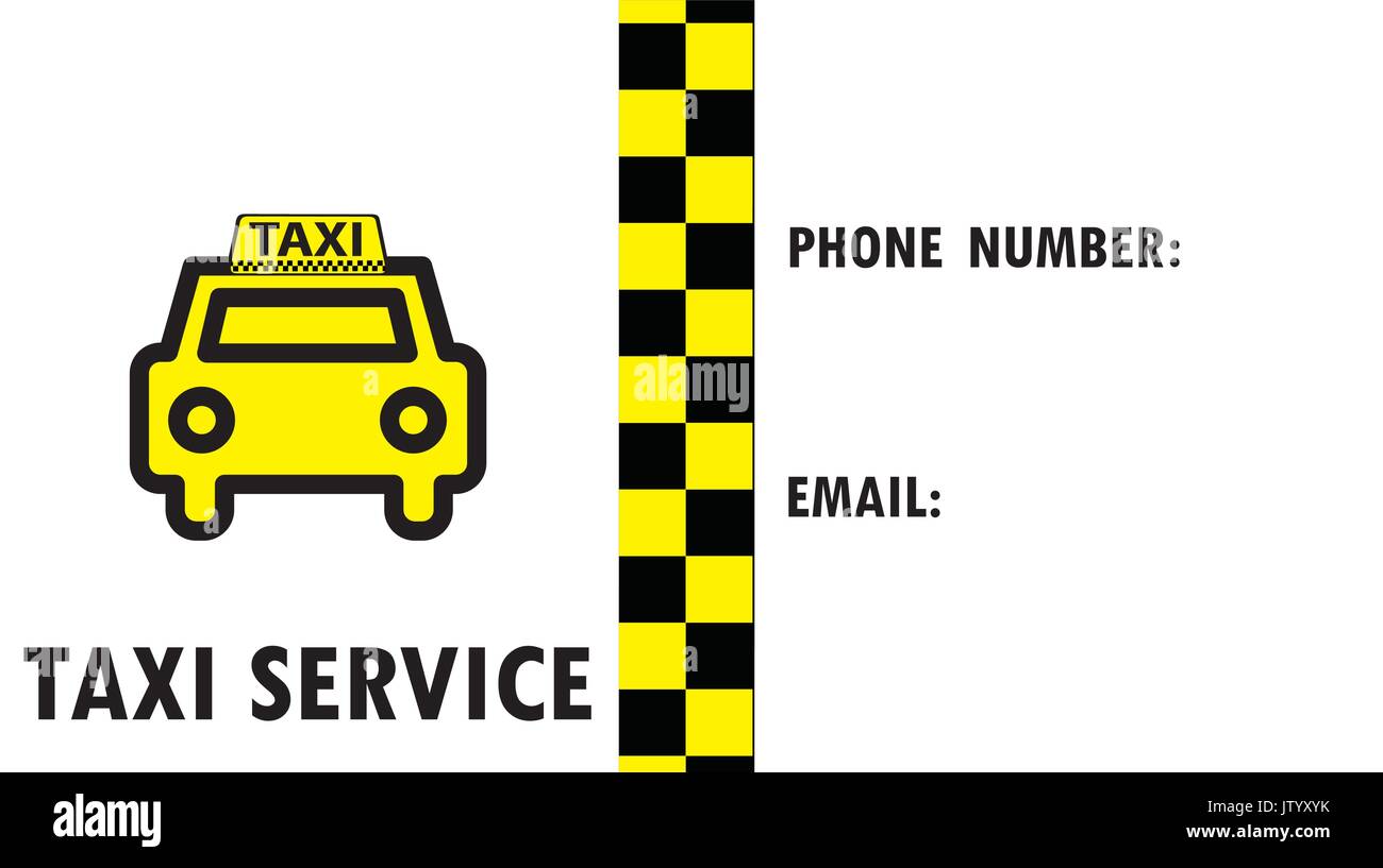 Taxi business card, vector illustration Stock Vector Image & Art - Alamy
