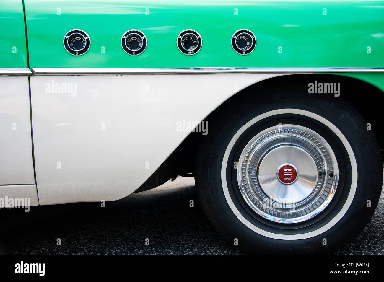 Vintage Car Festival "Golden Oldies", Design detail of a Buick Stock ...