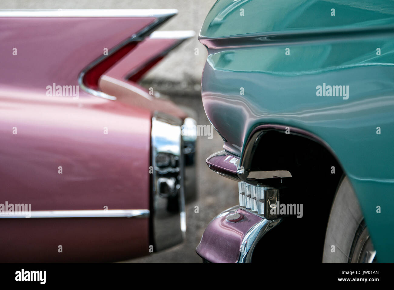 Vintage Car Festival "Golden Oldies", Design details of two vintage ...