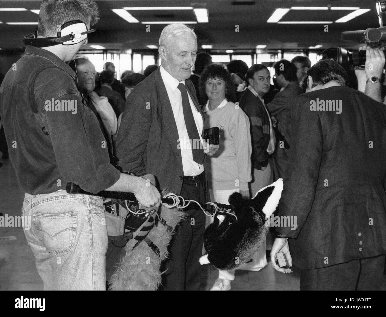 Labour mp chesterfield tony benn Black and White Stock Photos & Images ...