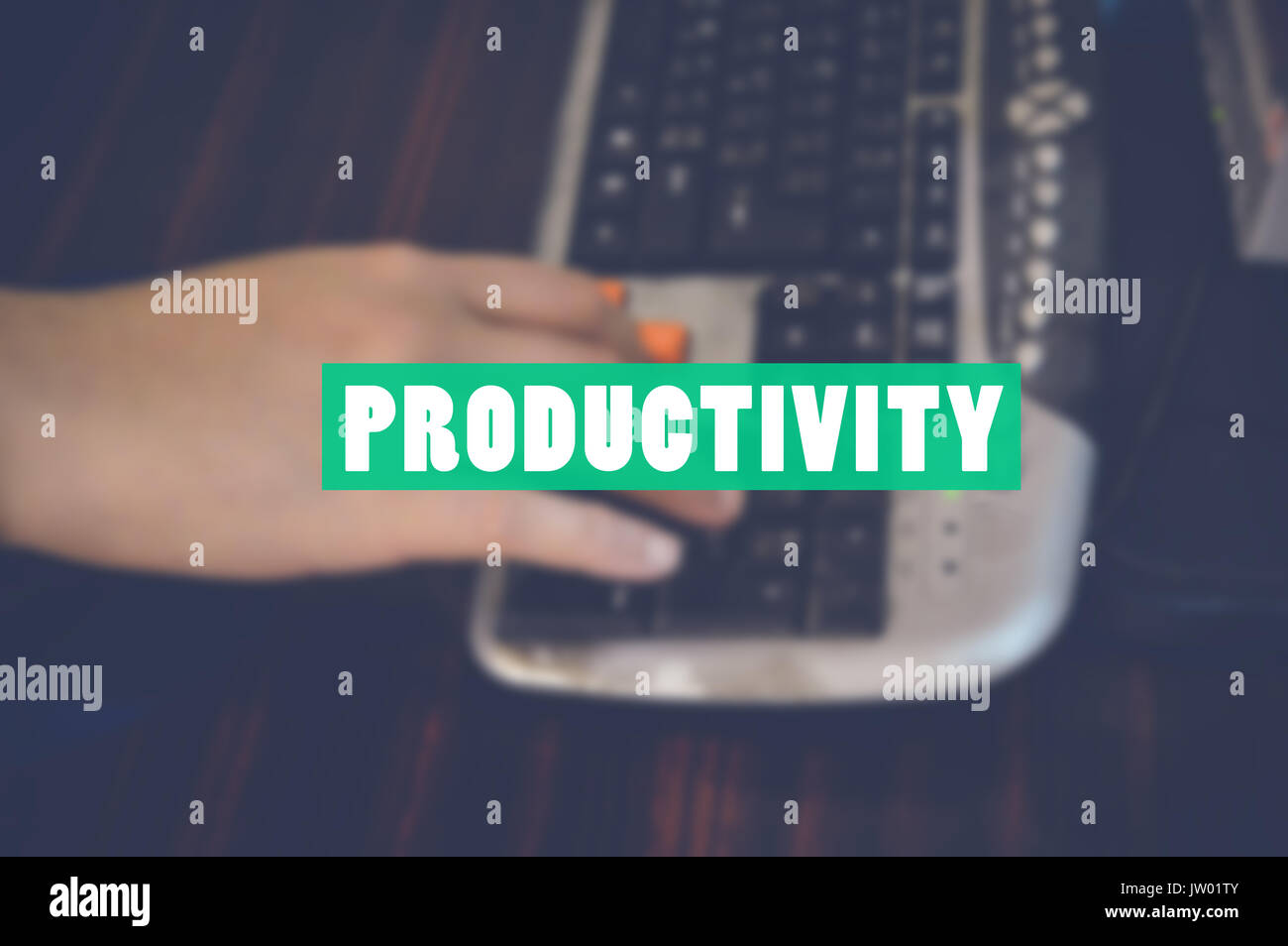 productivity, business concept background Stock Photo - Alamy