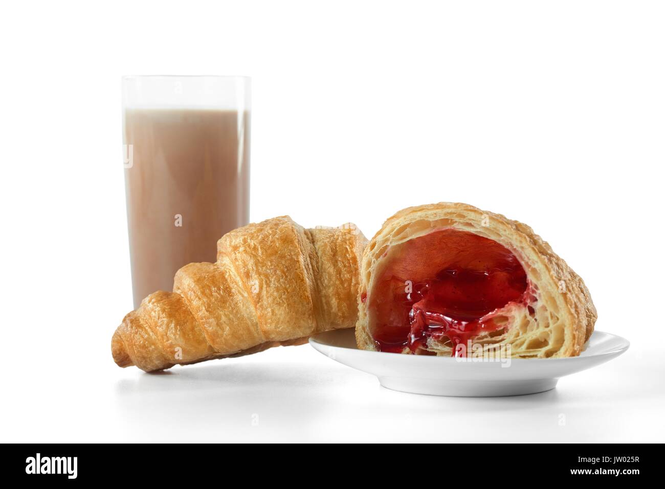 Delicious sweet pastry isolated on white Stock Photo - Alamy
