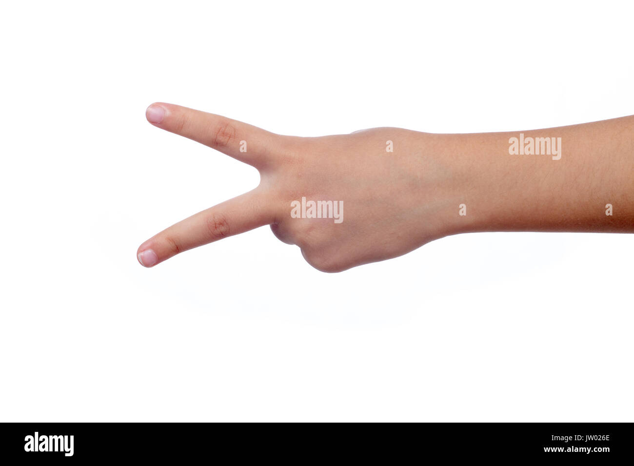 Two Fingers V Sign High Resolution Stock Photography and Images - Alamy