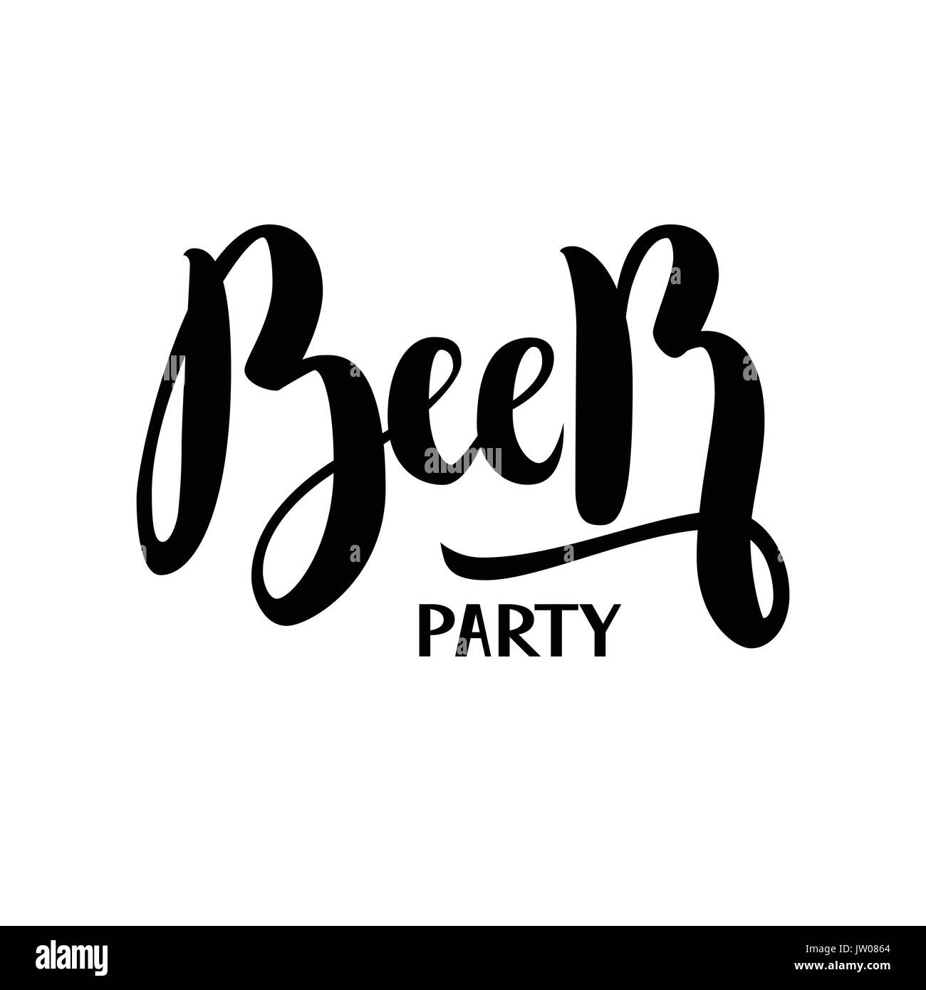 Traditional German Oktoberfest bier festival with text Beer party ...