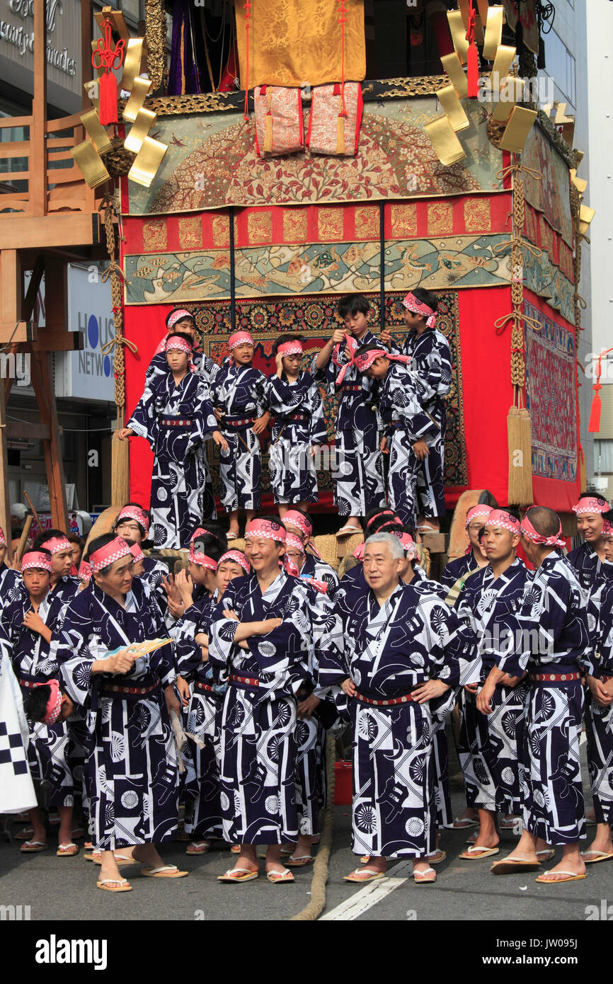 Japan, Kyoto, Gion Matsuri, festival, float, people Stock Photo - Alamy