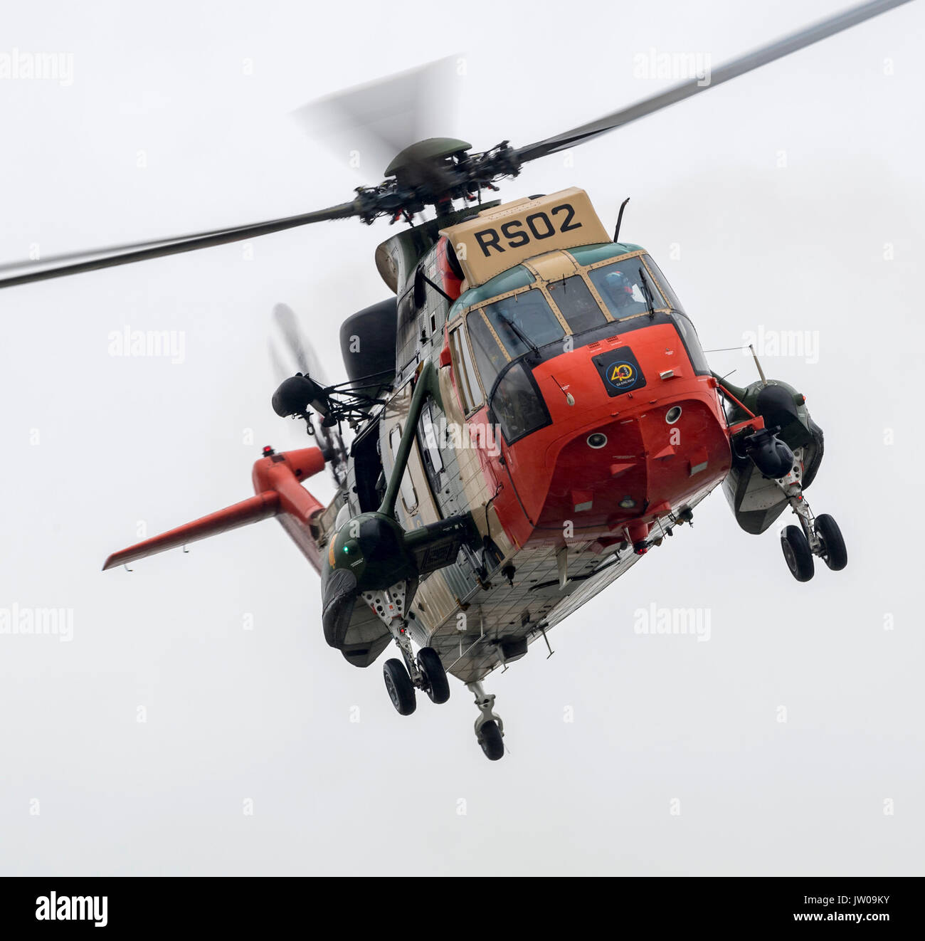BAF Sea King Mk48 Helicopter Stock Photo - Alamy
