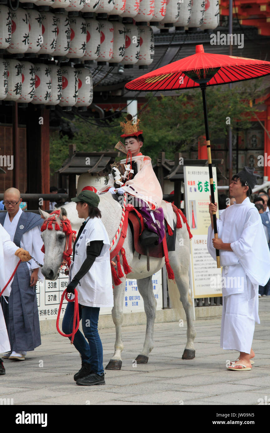 Japan, Kyoto, Gion Matsuri, festival, Shinko-sai, Yasaka-jinja, sacred ...