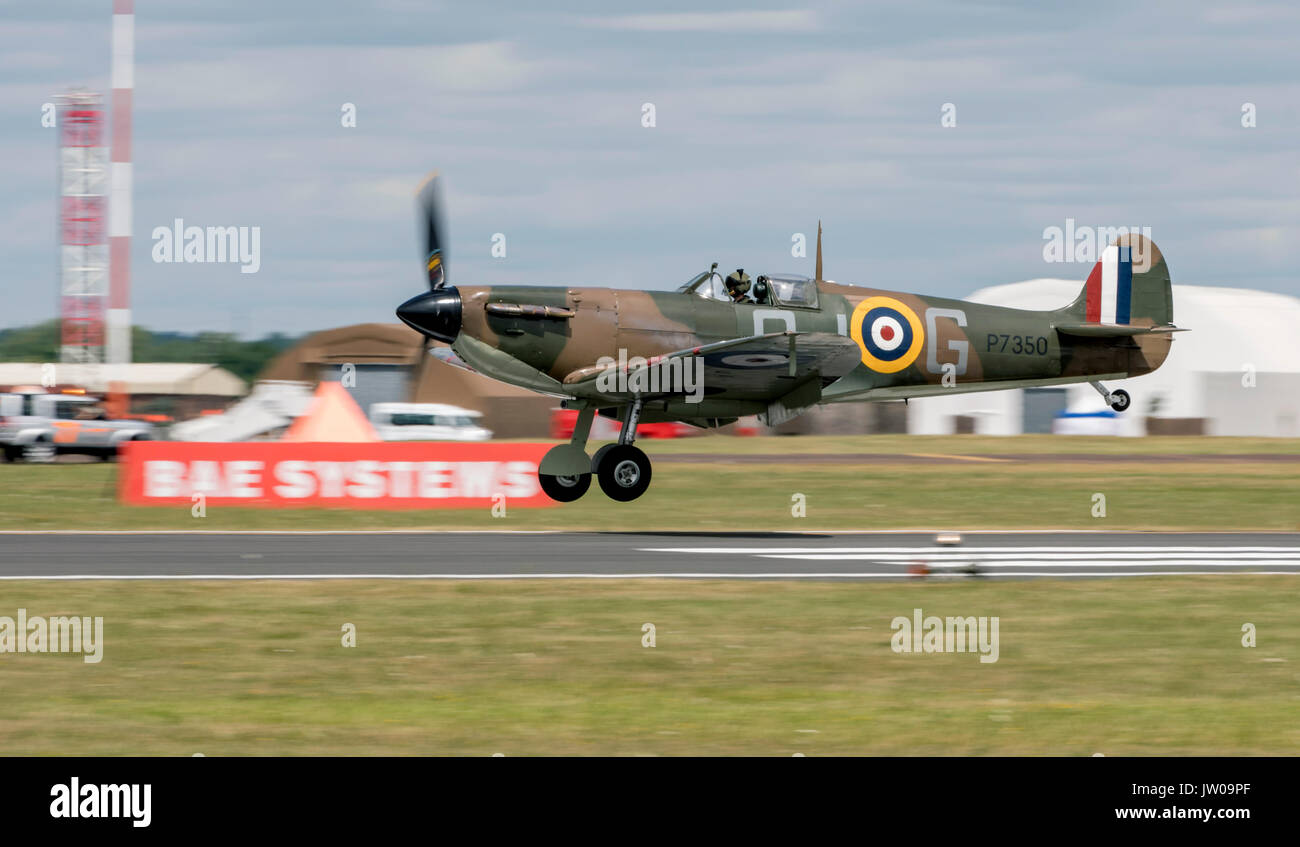 Spitfire P7350 , Royal International Air Tattoo Stock Photo - Alamy