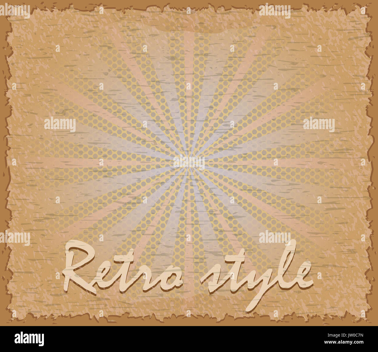 retro style poster horizontal stock vector illustration Stock Photo - Alamy