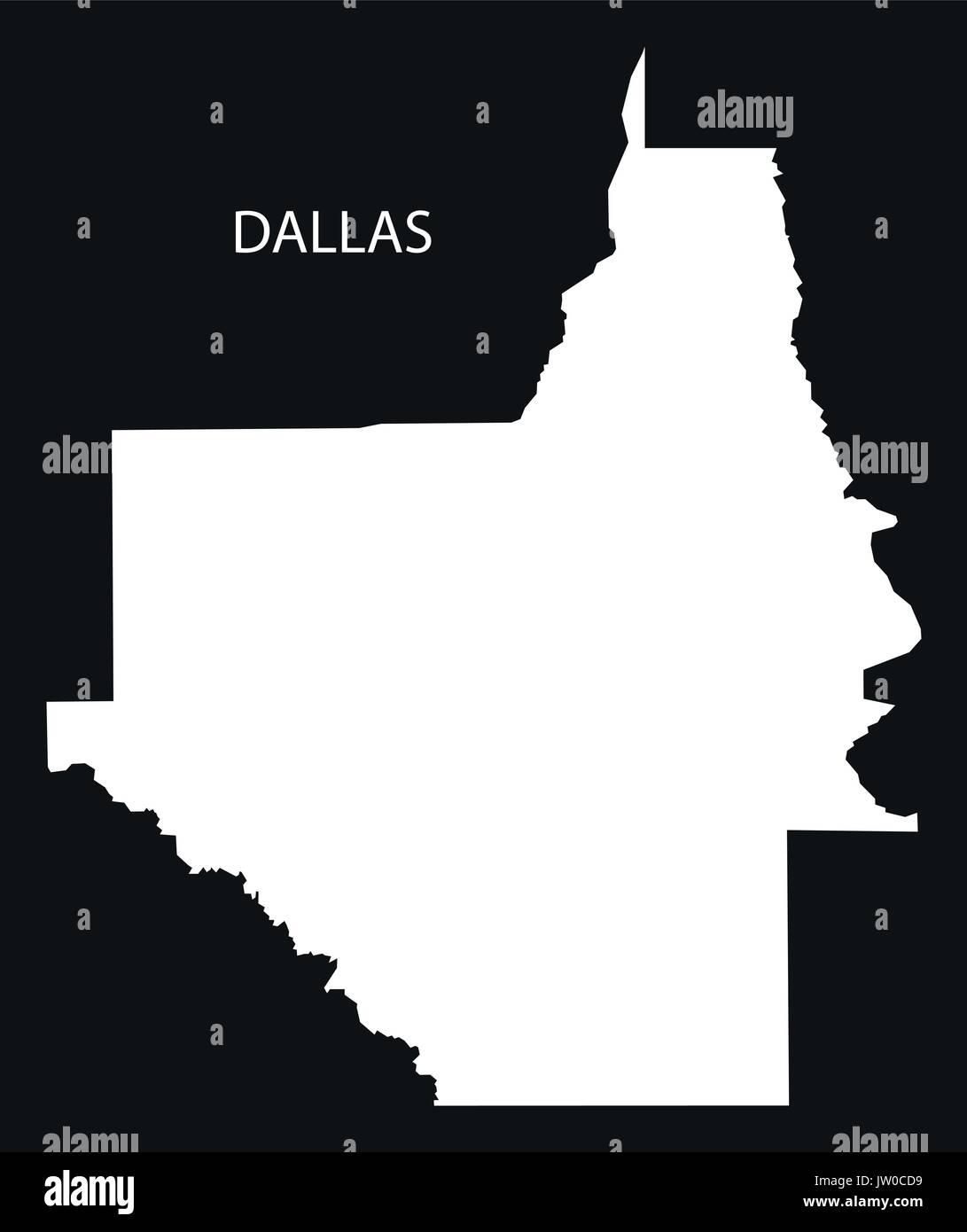 Dallas county map hi-res stock photography and images - Alamy