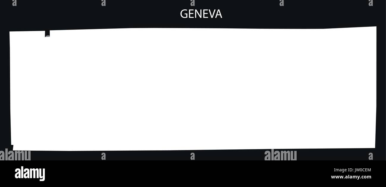 Geneva county map of Alabama USA black inverted illustration Stock ...