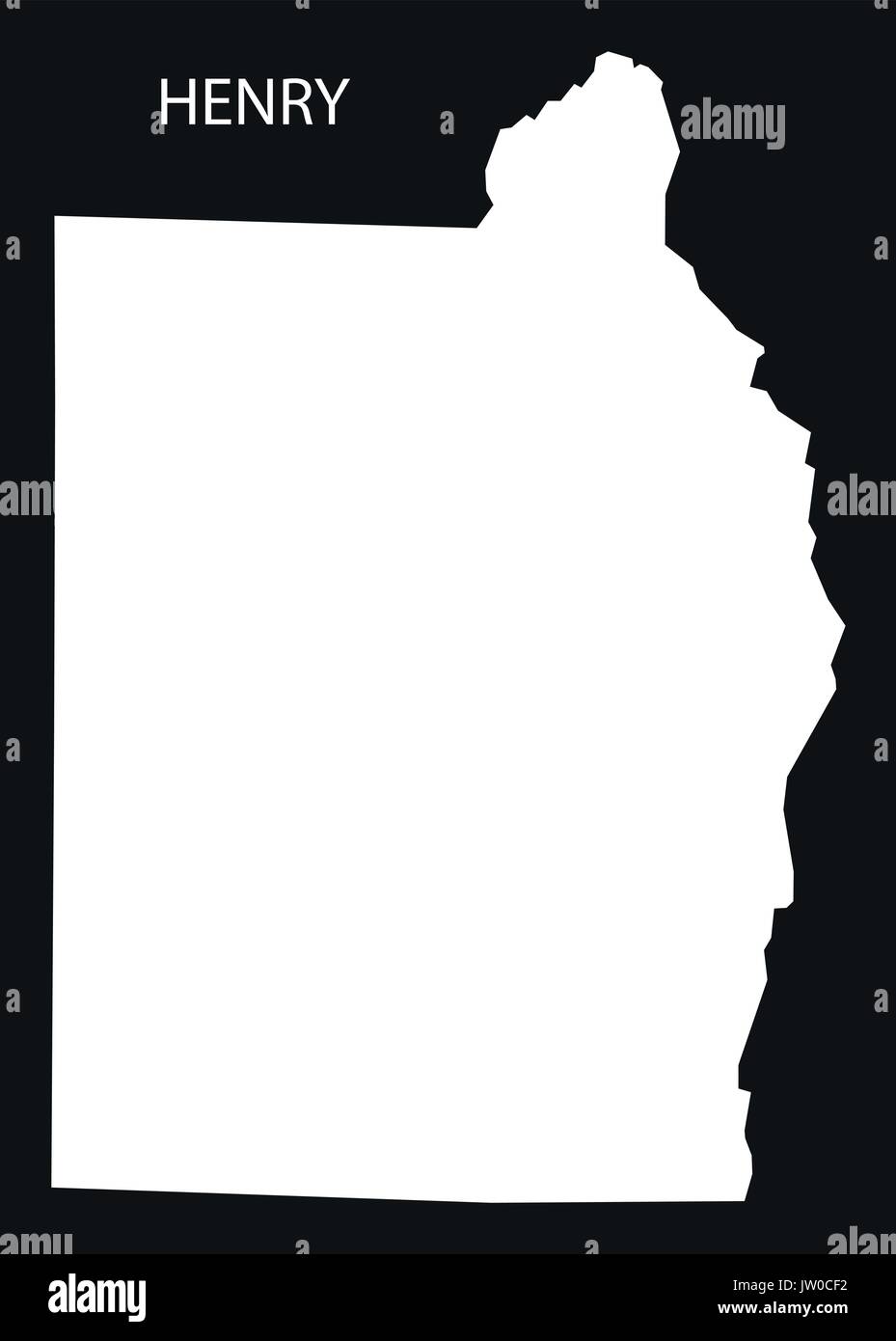 Henry county map vector vectors hi-res stock photography and images - Alamy