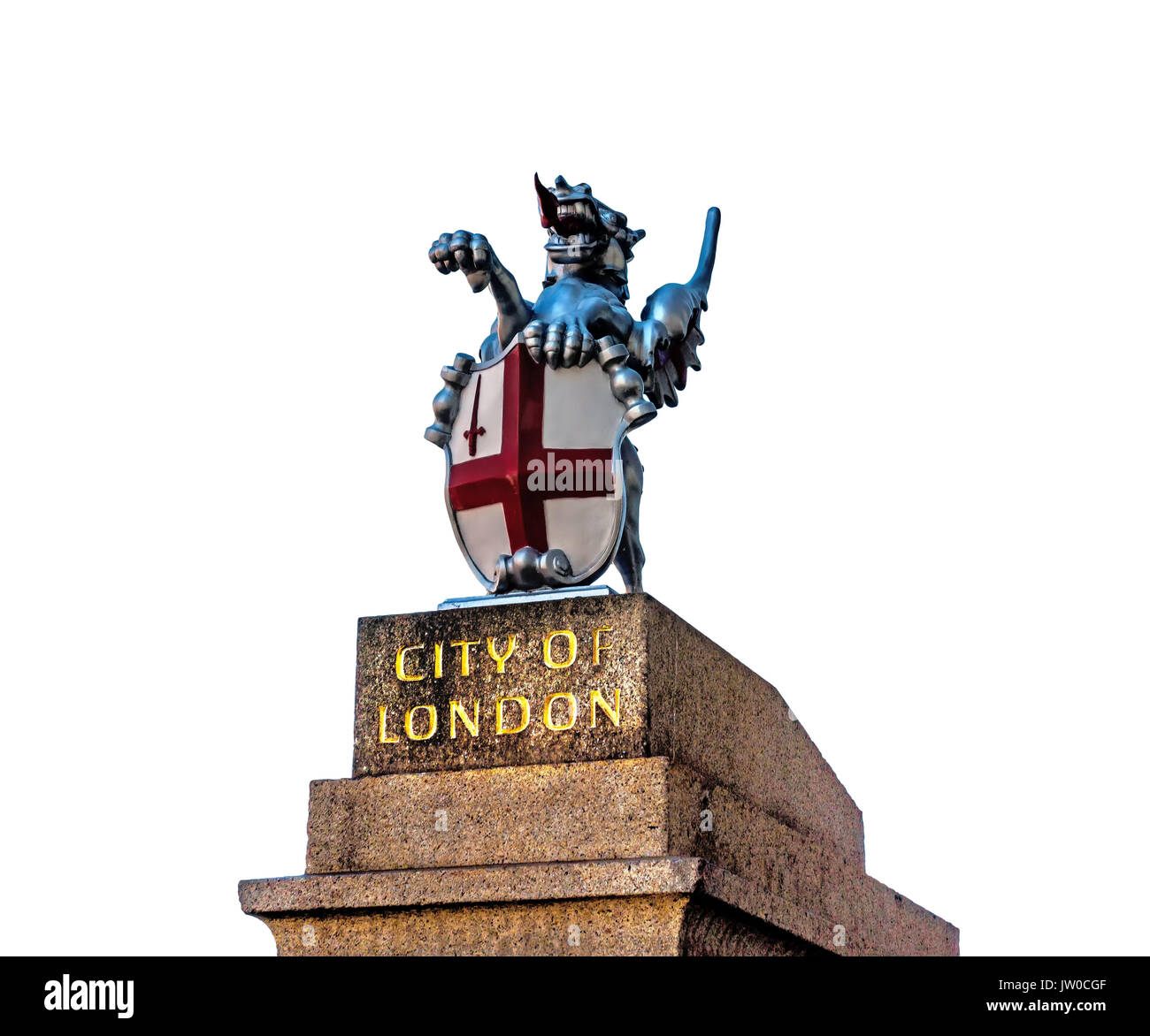 City of london dragon statue hi-res stock photography and images - Alamy