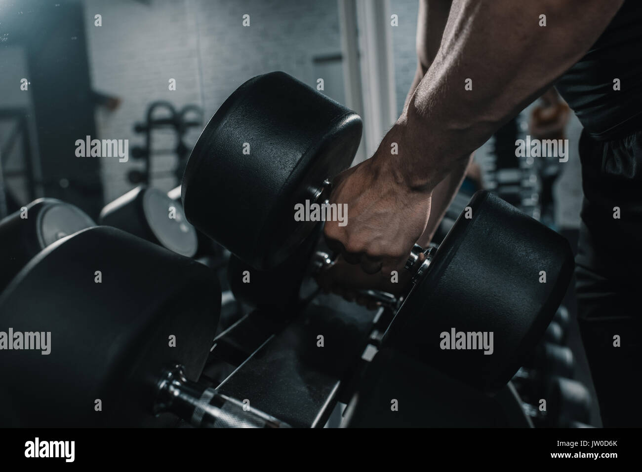 Big dumbbell hi-res stock photography and images - Alamy