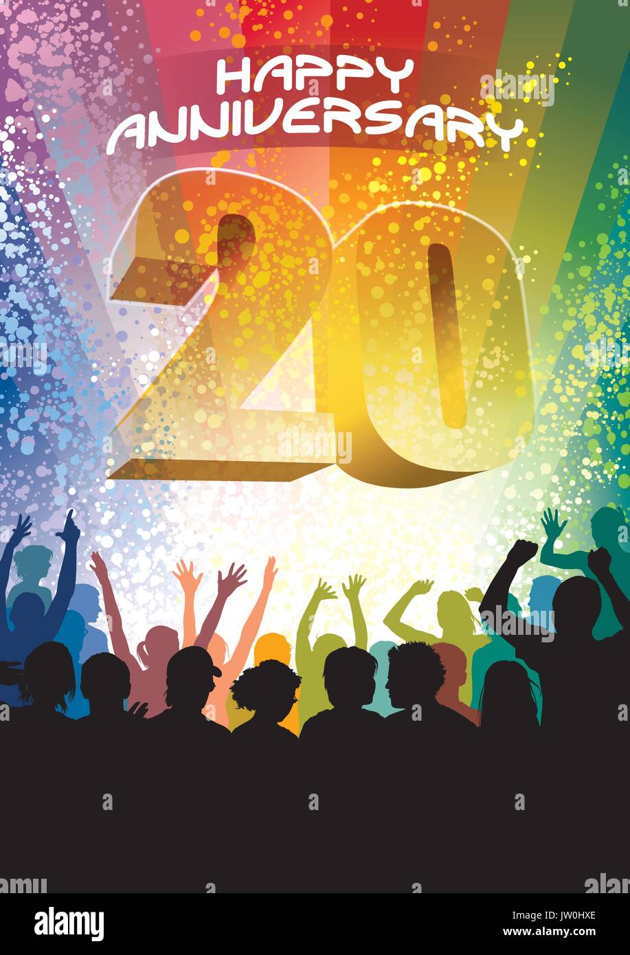20th anniversary Stock Vector Images - Alamy