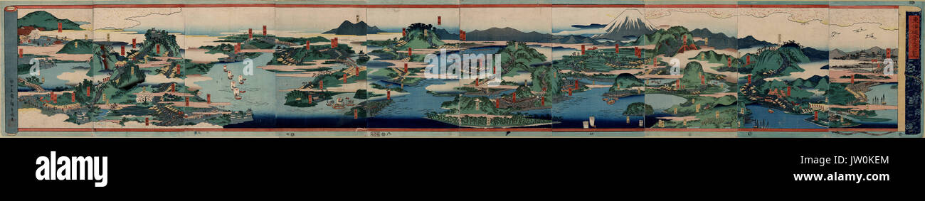 Fifty three stations of the tokaido prints hi-res stock photography and ...