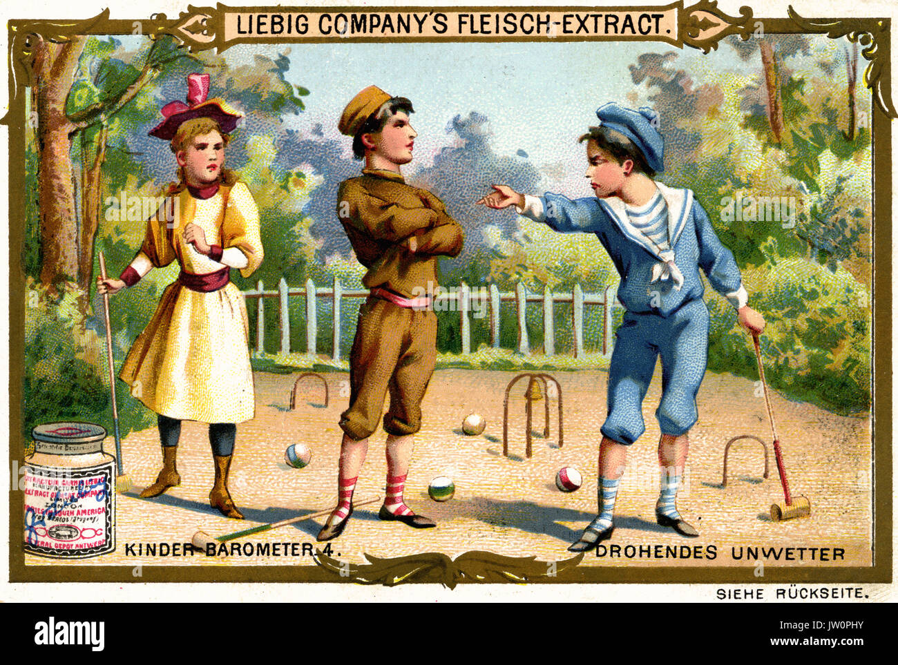 Children playing croquet hi-res stock photography and images - Alamy