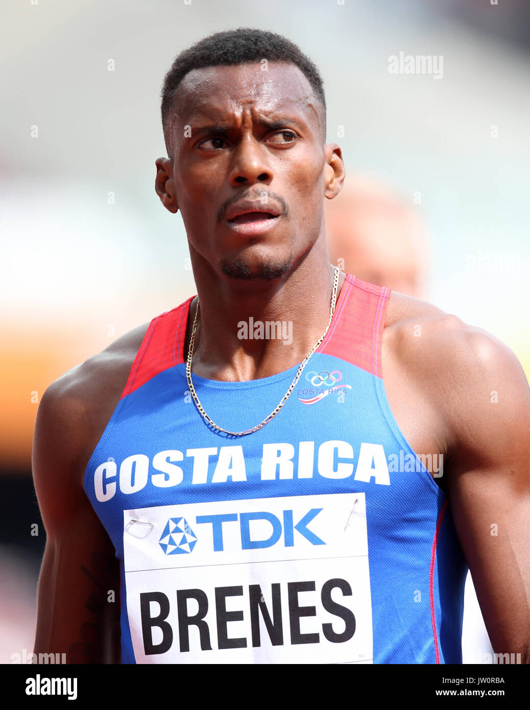 Costa Rica's Nery Brenes Men's 400m Heat two during day two of the 2017 ... Costa Rica's Nery Brenes Men's 400m Heat two during day two of the 2017 ...