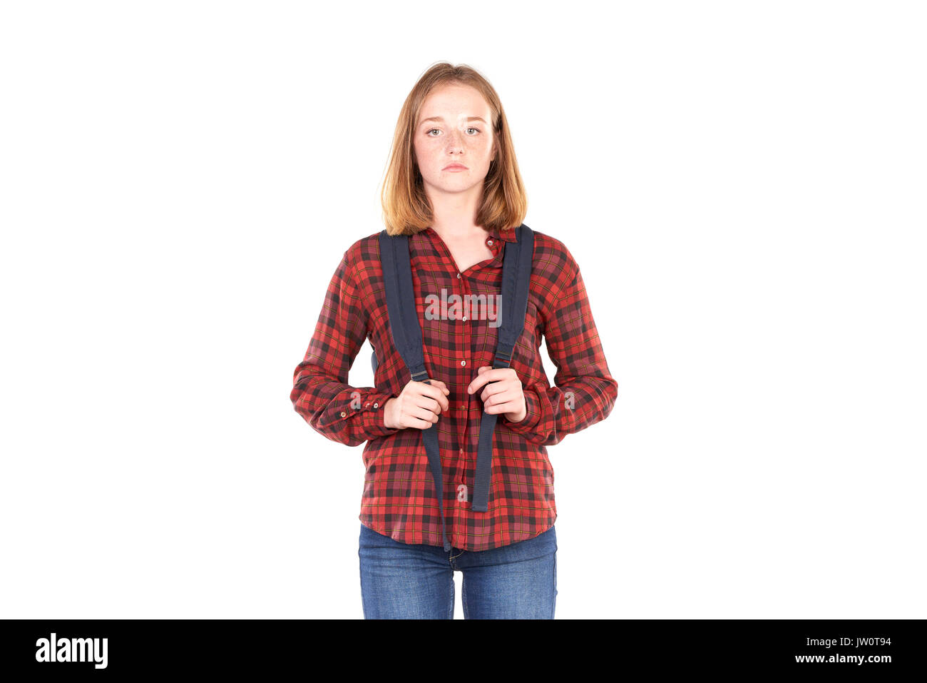 Red-haired college girl Stock Photo - Alamy