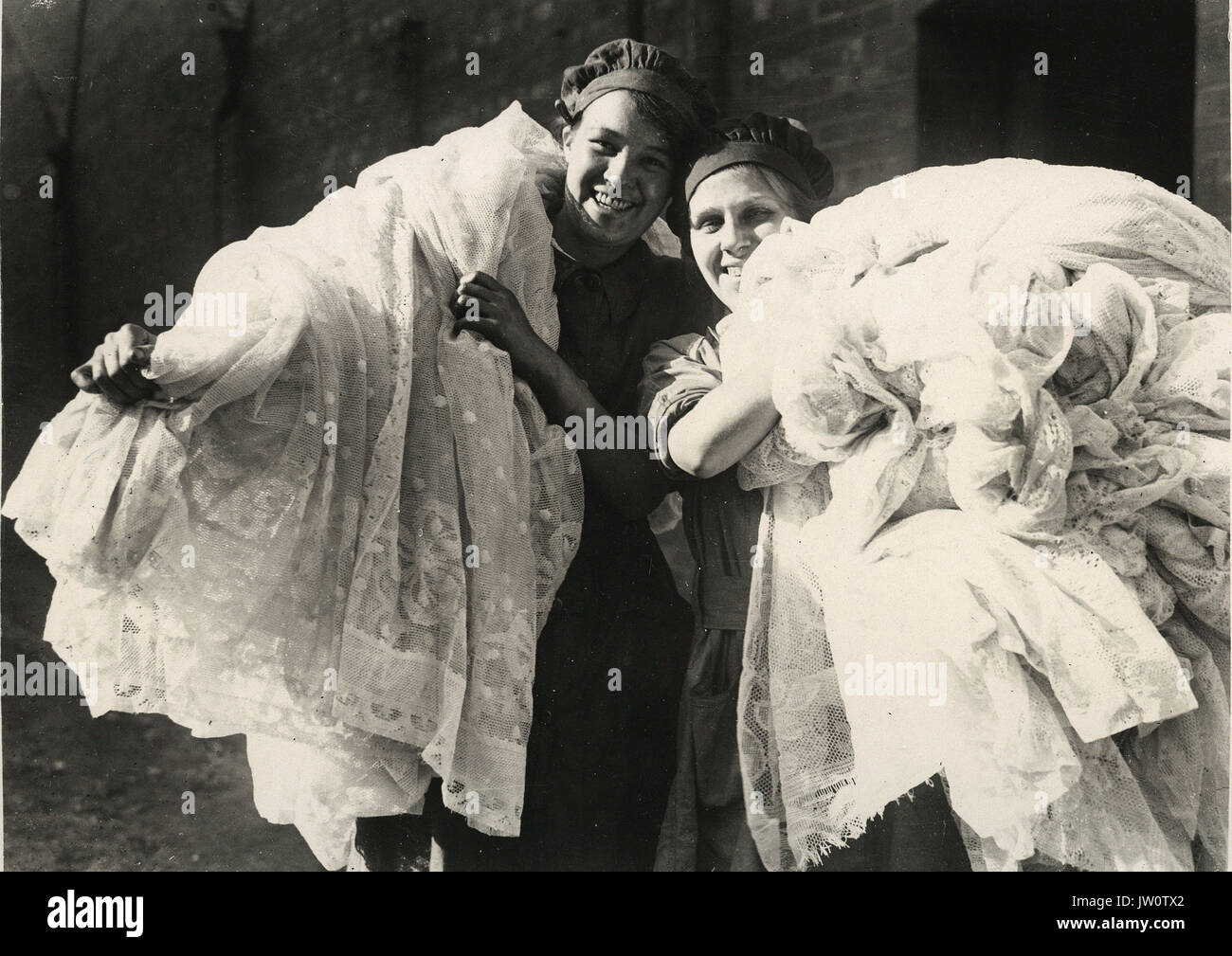 British women working in lace factory in Nottingham - Alternative Title ...