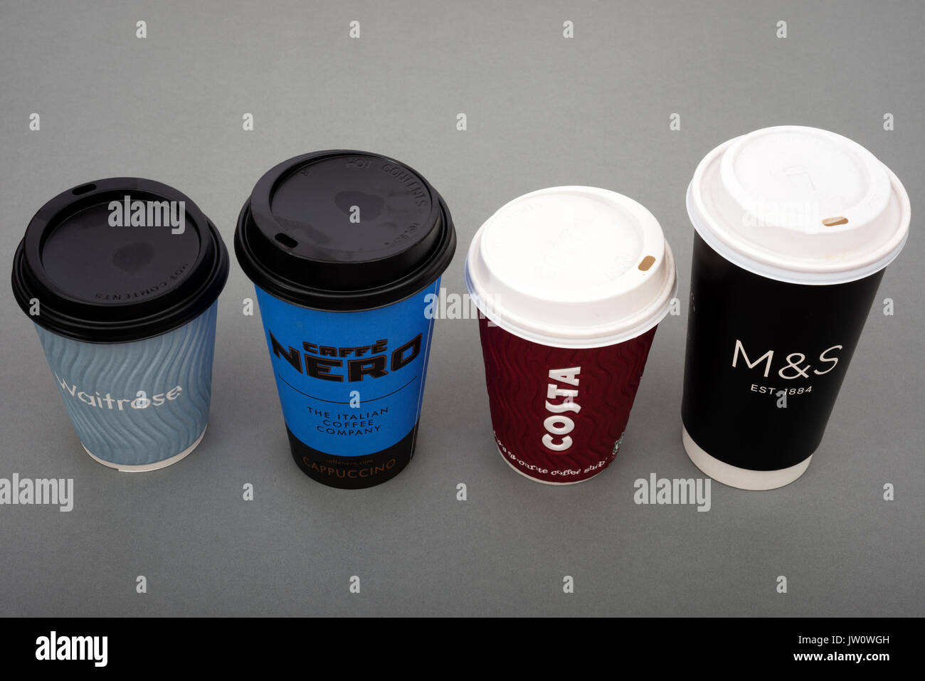 Take away coffee cups Stock Photo - Alamy