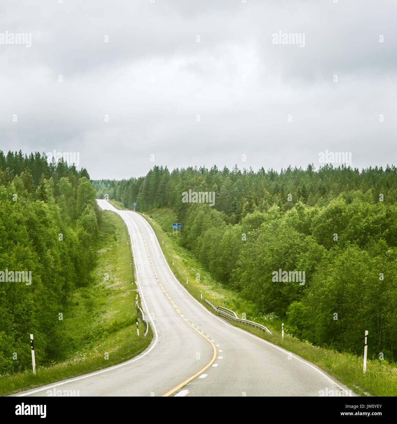 Via Karelia road in Finland Stock Photo - Alamy