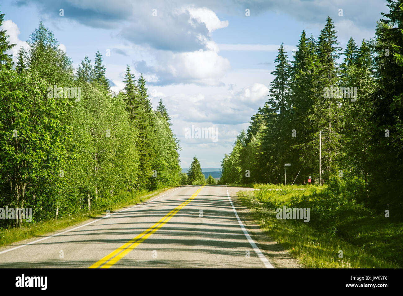 Via Karelia road in Finland Stock Photo - Alamy