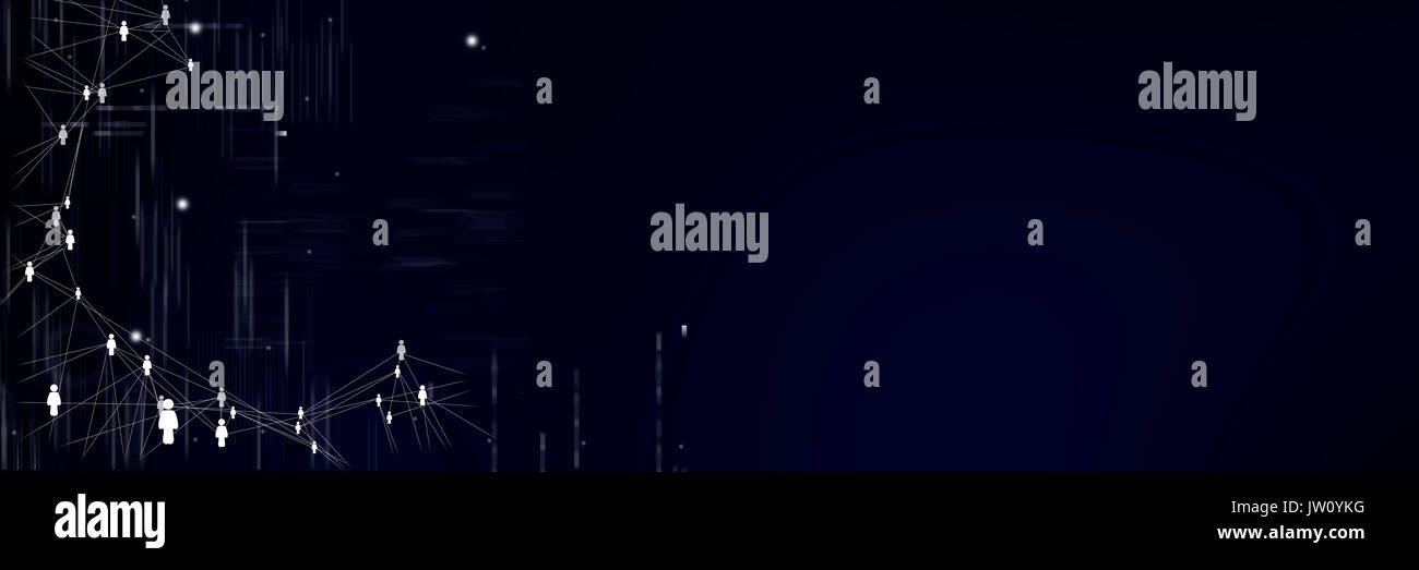 Human connection in geometric line Stock Photo - Alamy