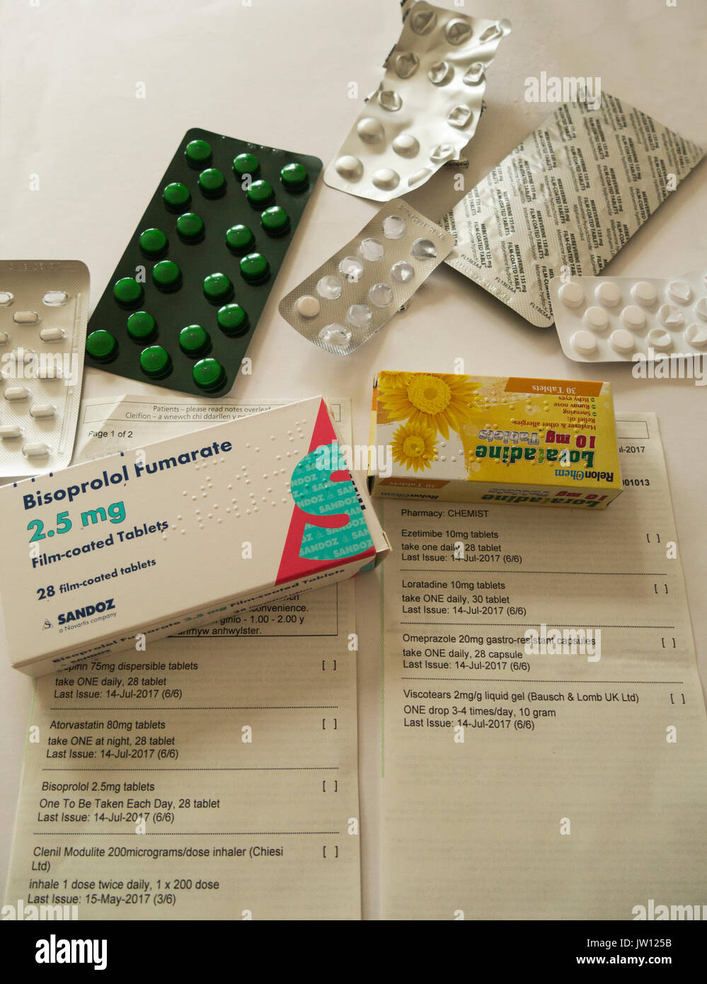 Prescription form nhs hi-res stock photography and images - Alamy