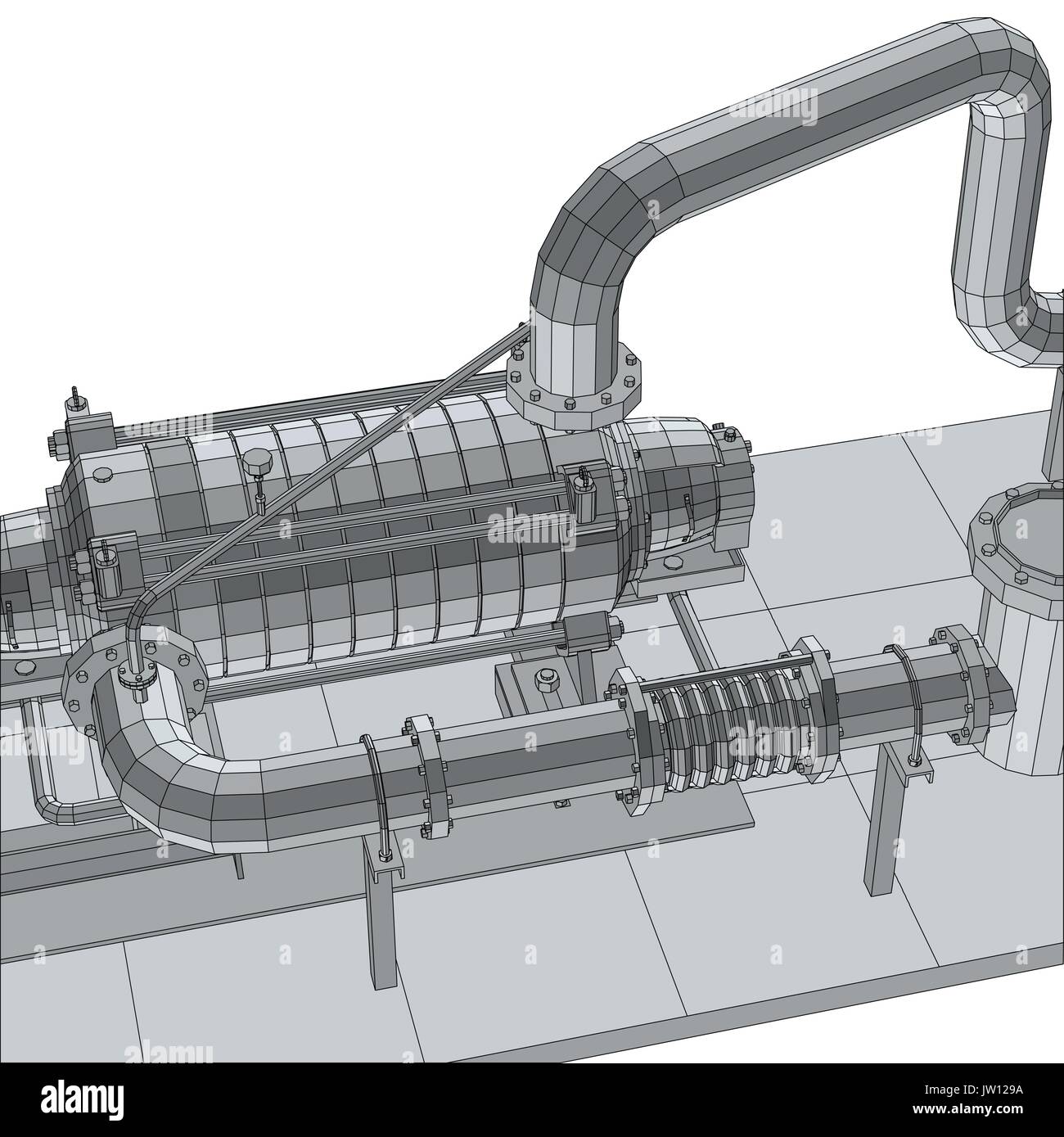 Pump engineering Stock Vector Images - Alamy