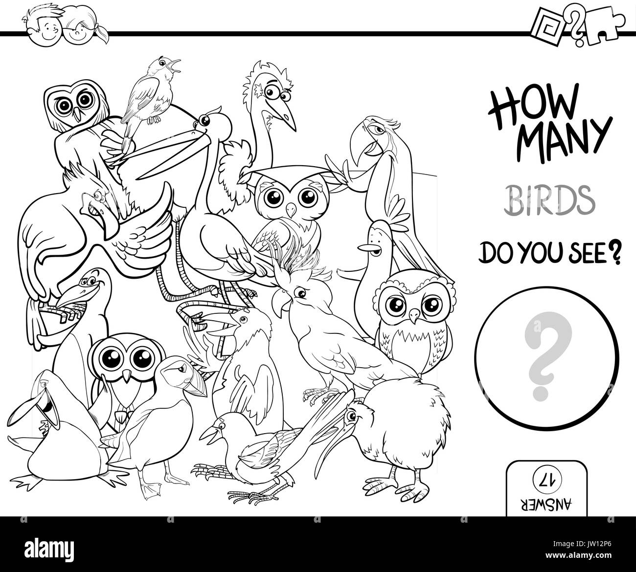 Counting crow Stock Vector Images - Alamy